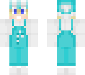 Cyan Candy Canes Philza | Minecraft Skin