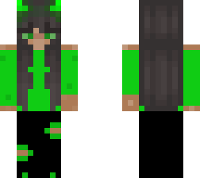 Green demon girl | Minecraft Skin