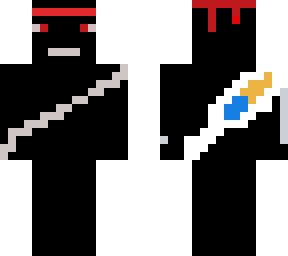 Ninja with sword on back | Minecraft Skin