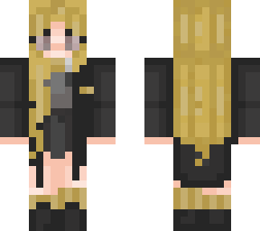 Blonde Hufflepuff Girl | Minecraft Skin