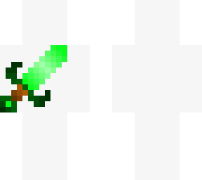 Minecraft Emerald Sword Png