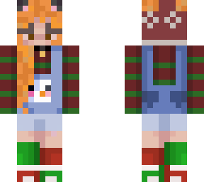 Ginger Cat girl | Minecraft Skin