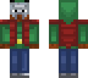 MF DOOM on MM FOOD with hoodie | Minecraft Skin