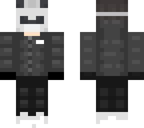 Panda with puffy jacket | Minecraft Skin