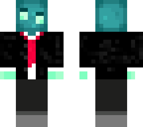 glow squid in a suit (fixed) | Minecraft Skin