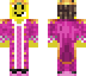 Pink noob King | Minecraft Skin