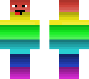 Rainbow Noob | Minecraft Skin