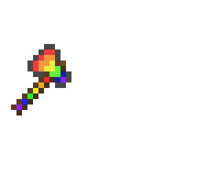 the rainbow axe | Minecraft Skin