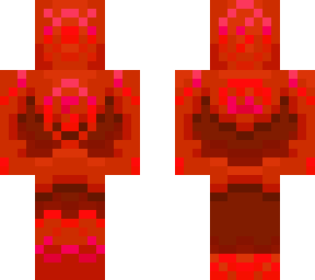 (Original) Ornamental Ruby Armor | Minecraft Skin