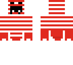 Candy cane monster | Minecraft Skin