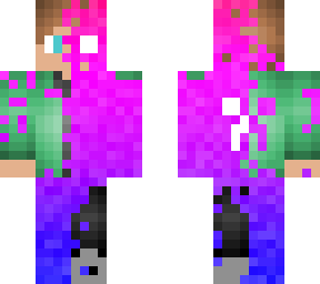 Corrupted galaxy boy | Minecraft Skin