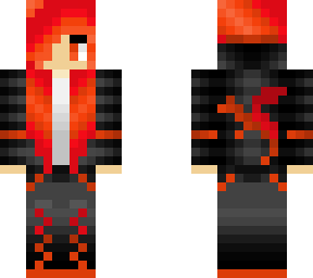 Fire Dragon Gamer | Minecraft Skin