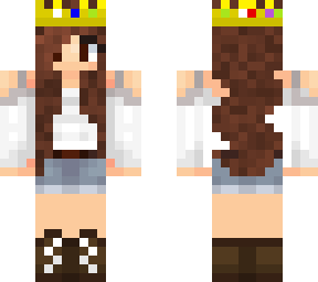 girl with crown | Minecraft Skin