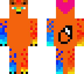 renard en feu | Minecraft Skin