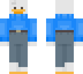 Dark blue sweater Duck | Minecraft Skin