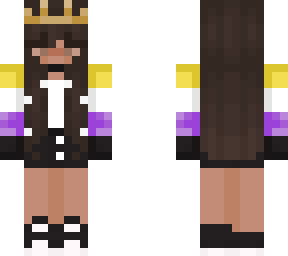 Non Binary Flag Crown | Minecraft Skin