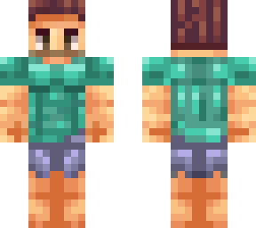 Steve With Muscles | Minecraft Skin
