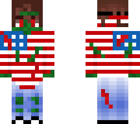 zombie USA hoodie kid | Minecraft Skin