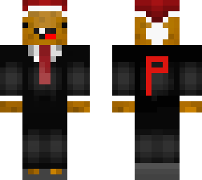 Christmas Derpy Potato In A Suit | Minecraft Skin