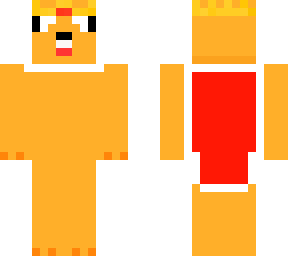 mikecrack con corona y capa de rey | Minecraft Skin