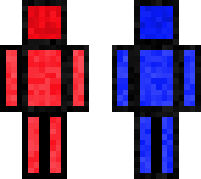 Red And Blue | Minecraft Skin