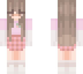 Girl Cute Skin Strawberry Aesthetic Shortcake Character Minecraft Skins