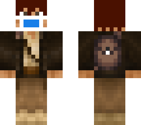 an archaeologist with a mask | Minecraft Skin