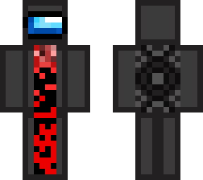Among Us Black Crewmate | Minecraft Skins