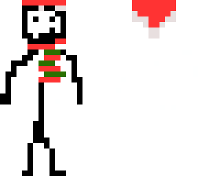 christmas stickman | Minecraft Skin