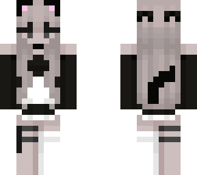 cat girl catgirl neko nekogirl maid catmaid maidgirl goth anime vintage ...