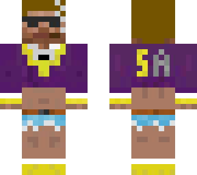 Sidearms Croptop with Jorts | Minecraft Skin