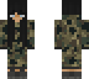 Camo girl | Minecraft Skin