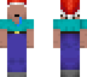 Steve Derp with Santa hat | Minecraft Skin