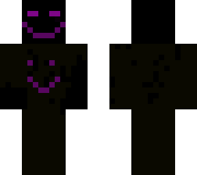 black with purple eyes and smile | Minecraft Skin