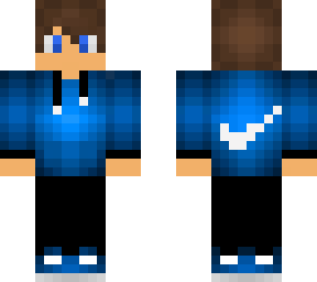 Blue nike boy | Minecraft Skin