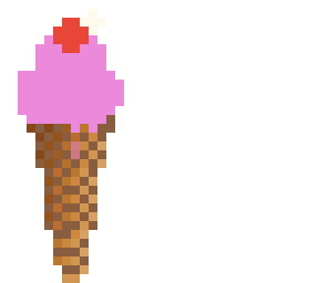 Ice cream cone (more simple) | Minecraft Skin
