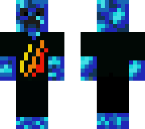 Preston blue creeper | Minecraft Skin