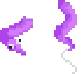 purple worm on a string | Minecraft Skin