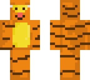 tigger skin i made myself :) | Minecraft Skin