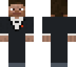 Tuxedo Steve with removable clothing | Minecraft Skin