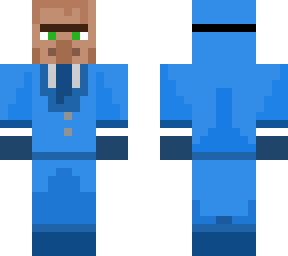 Blue Spy from Tf2 disguised as Villager | Minecraft Skin