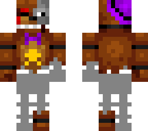 Broken Rockstar Freddy (IGNITED) | Minecraft Skin