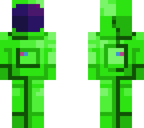 Lime Green Astronaut | Minecraft Skin