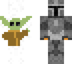 Mando and Grogu | Minecraft Skin