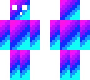 rainbow slime face | Minecraft Skin