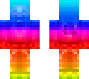 Rainbow steve skin for minecraft pocket edition - gamesetp