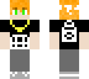 Orange Hair Boy Improved | Minecraft Skin
