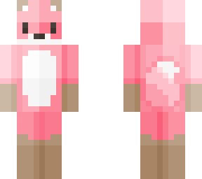 pastel pink fox | Minecraft Skin