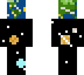 Space skin with Earth Head | Minecraft Skin