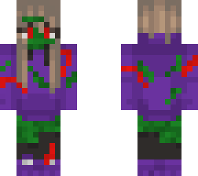zombie girl purple jacket | Minecraft Skin